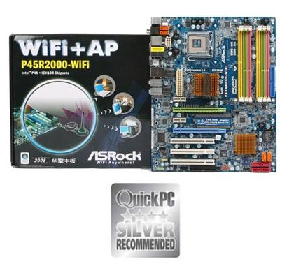 Asrock P45R2000-WiFi คว้ารางวัล Silver Award จากนิตยสาร QuickPC ...